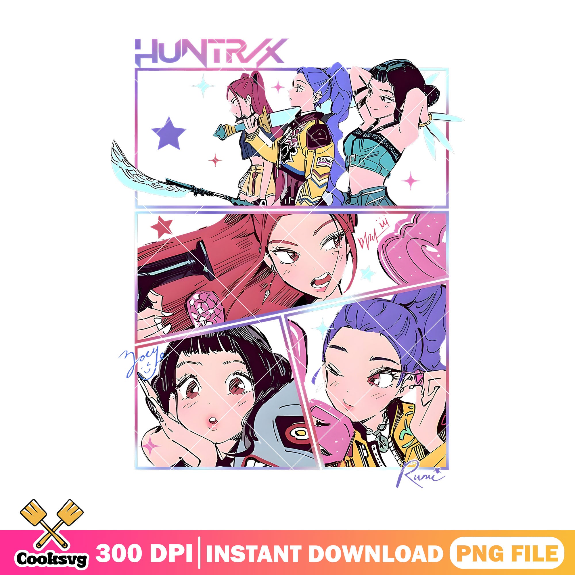 Cunning huntrix png, huntrix girl png, huntrix member png – Cooksvg