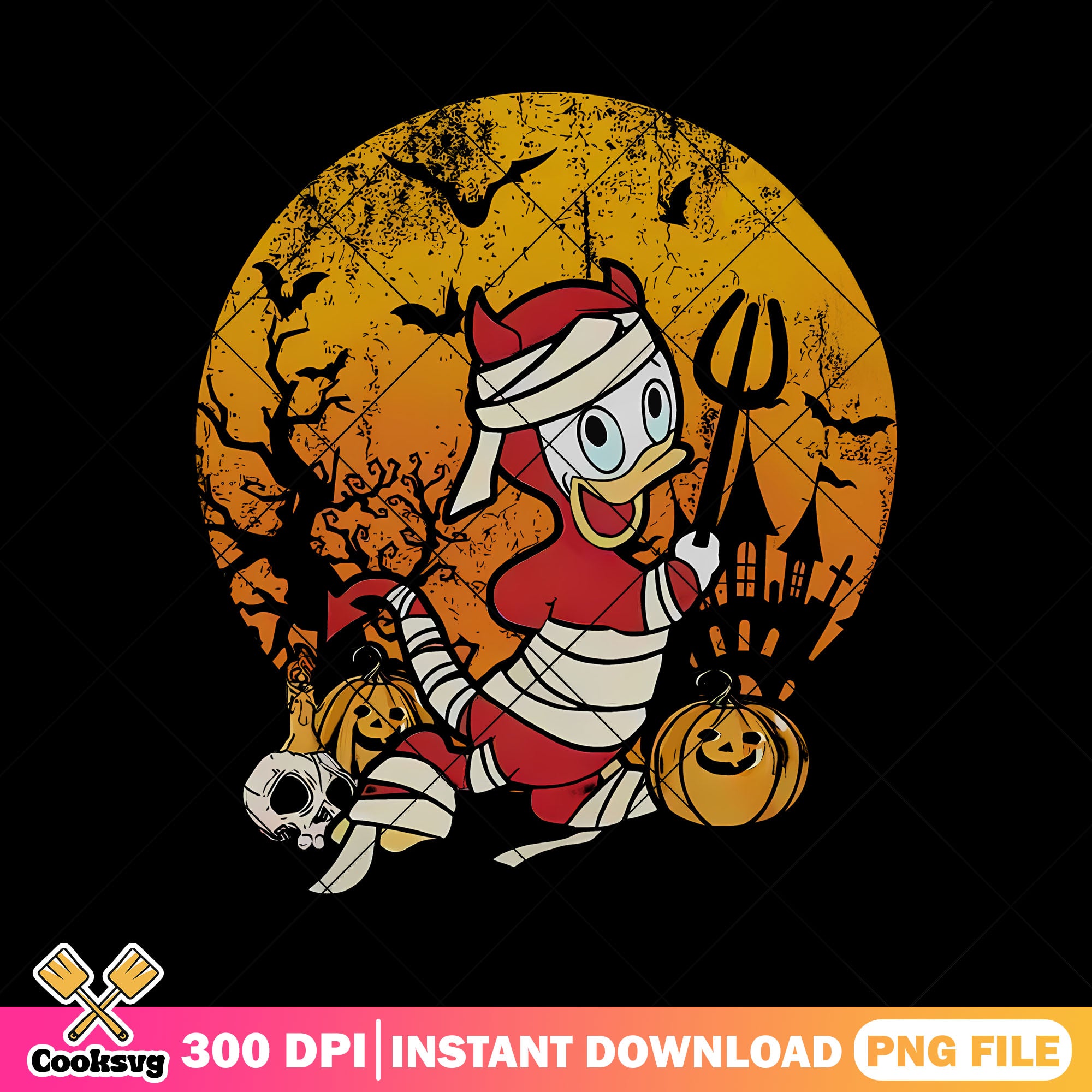Cute duck evil png, disney duck png, duck halloween png – Cooksvg
