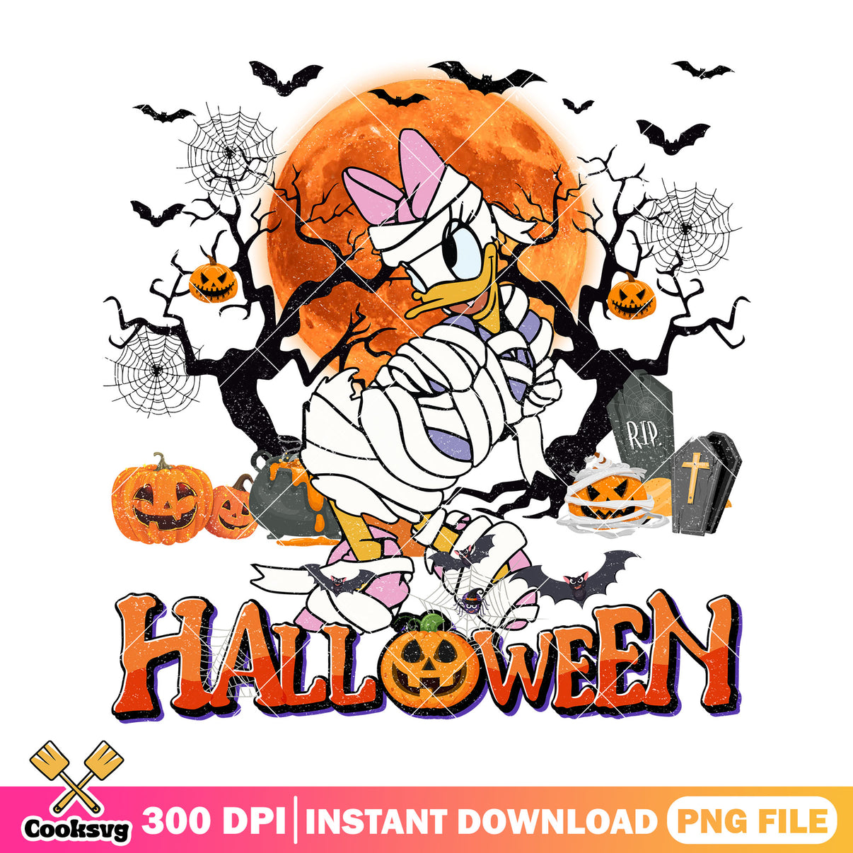 Daisy spooky outfit png, mickey mouse png, happy halloween png – Cooksvg