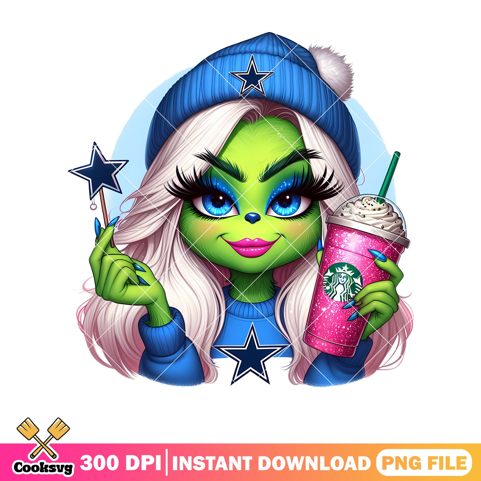Dallas cowboys grinch cute girl png, dallas cowboys grinch shirt png ...