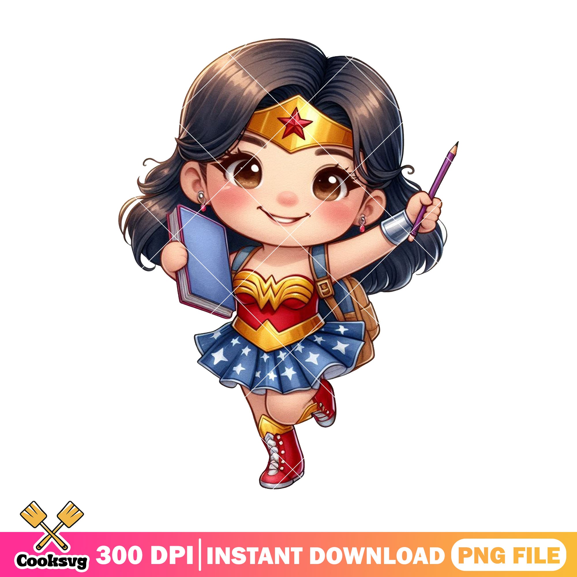 Dc wonder woman design png, dc comics png, back to school art png – Cooksvg