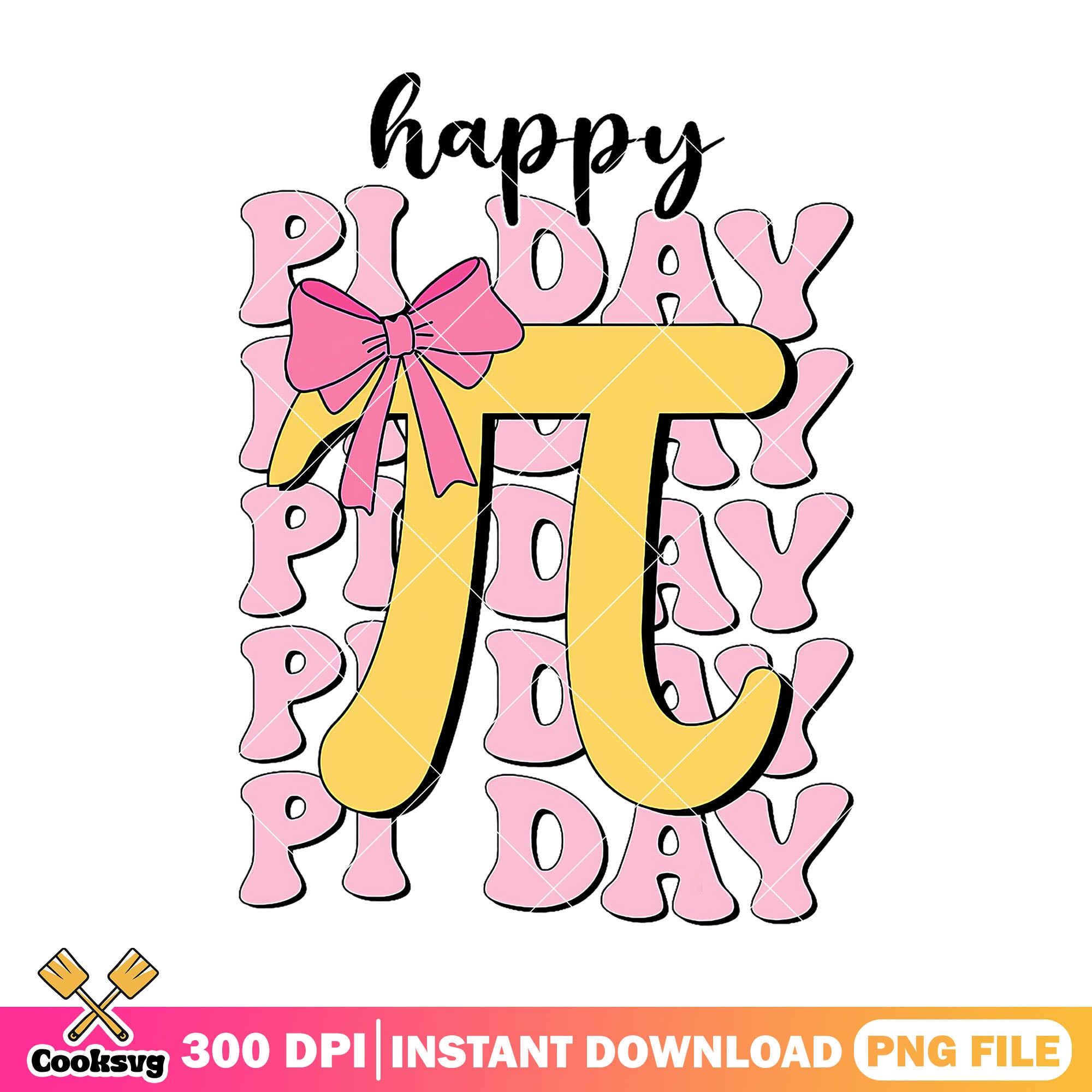 Design file happy pi day png, going back to school png, yellow pi png ...