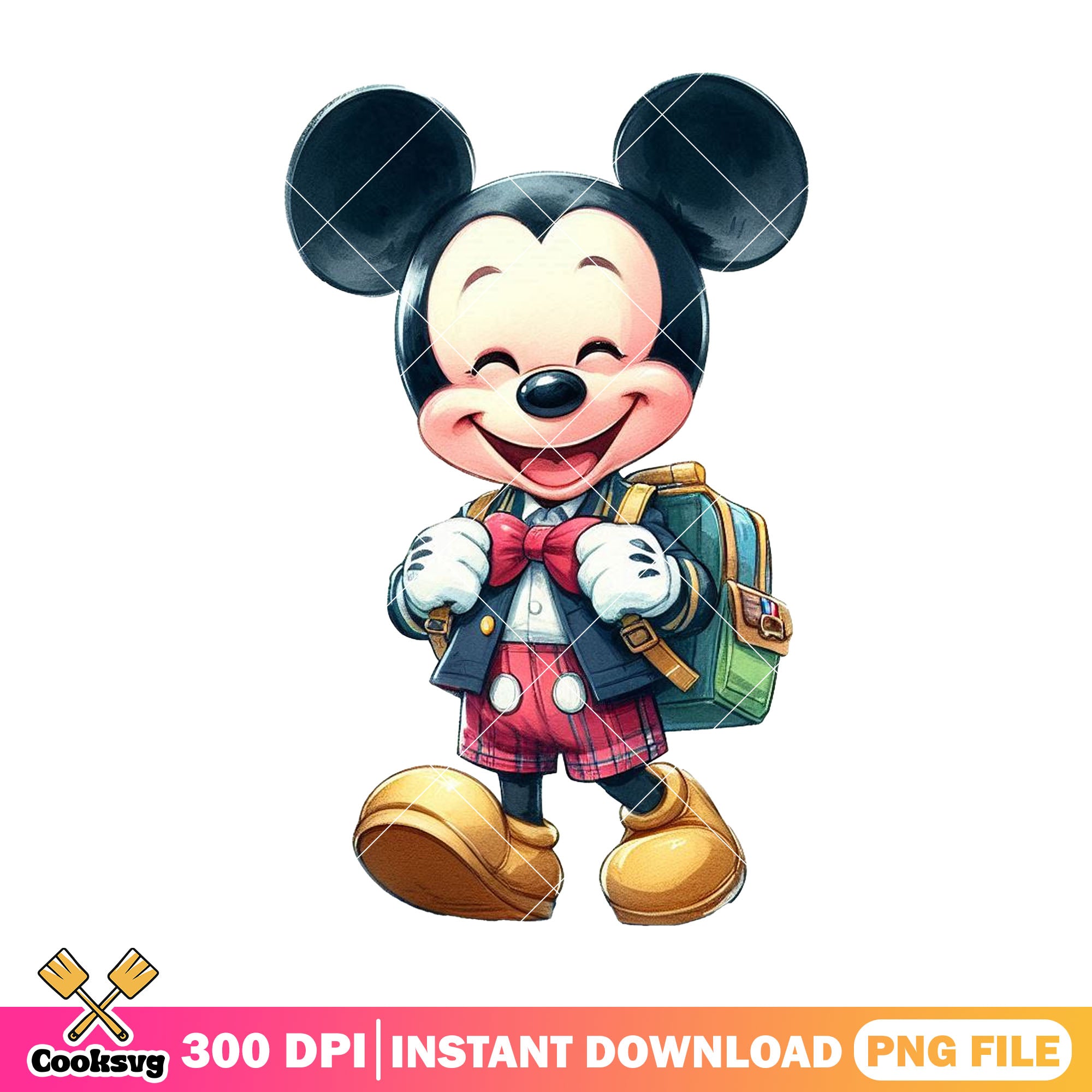 Design mickey back school png, cute mickey png, back to school art png ...