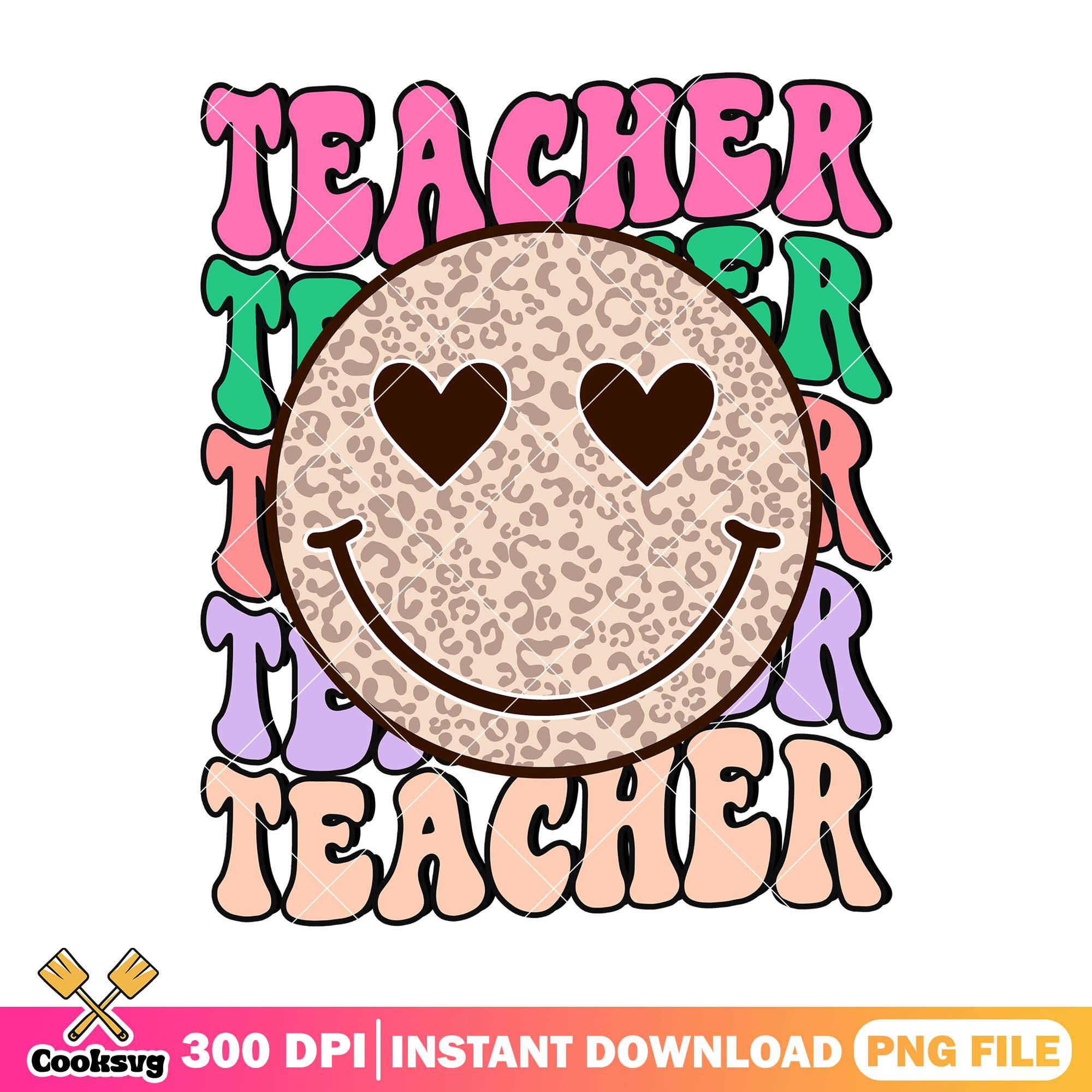 Different colors teacher font png, smile icon png, back to school png ...