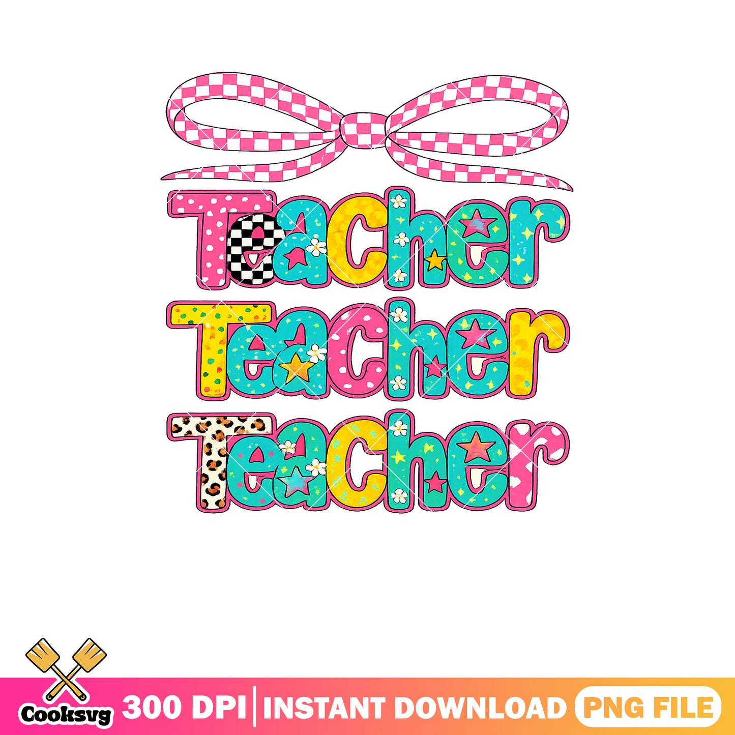 Different colors teacher png, pink bow png, back to school day png ...