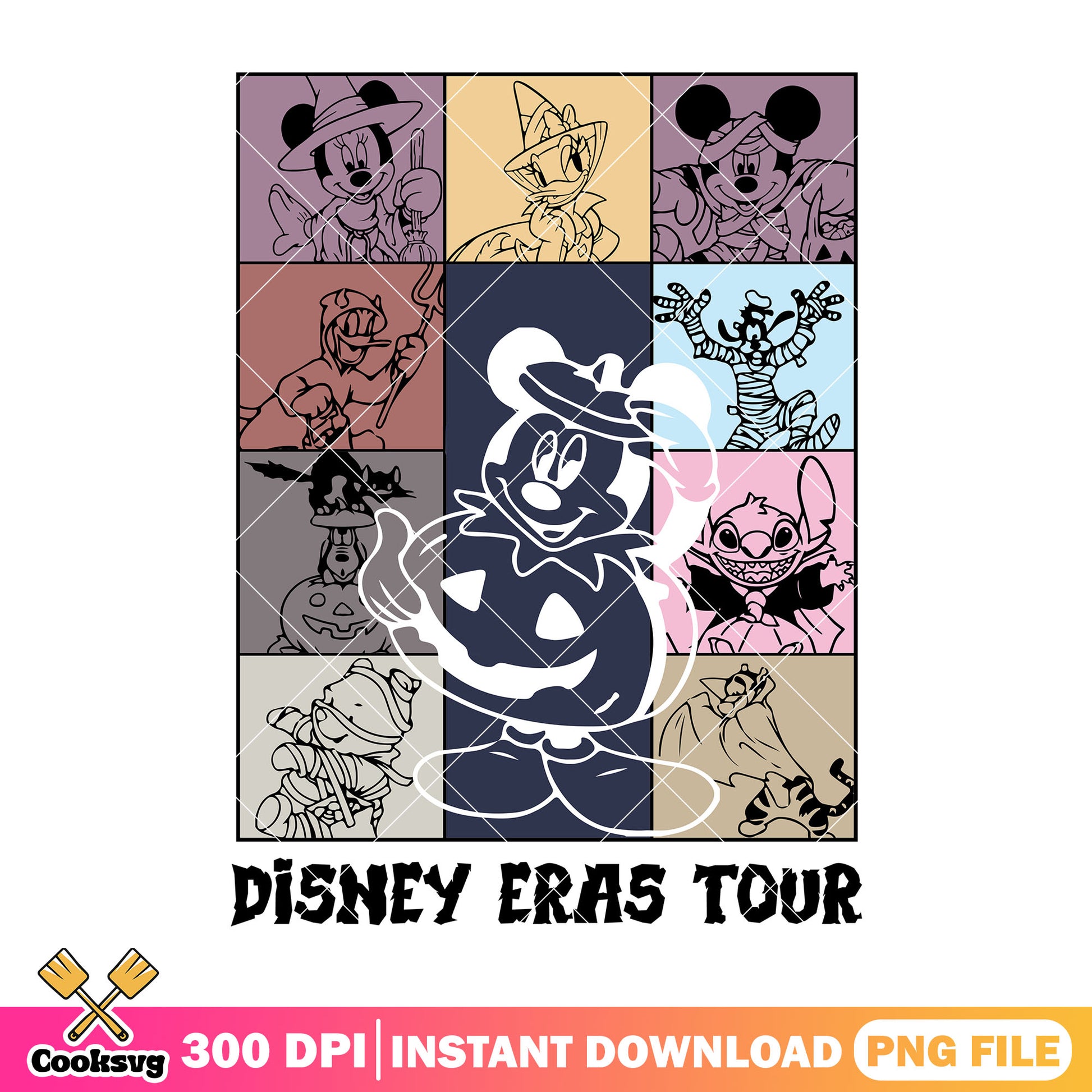 Disney eras tour design png, disney characters png, halloween cute png ...