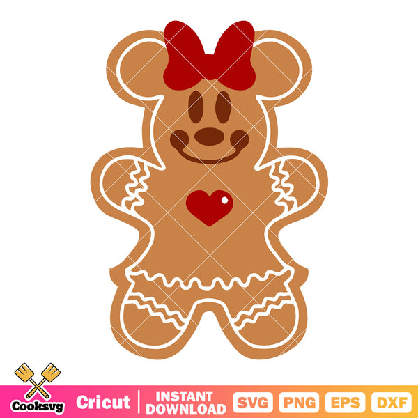 Disney minnie christmas gingerbread svg, mickey gingerbread svg – Cooksvg