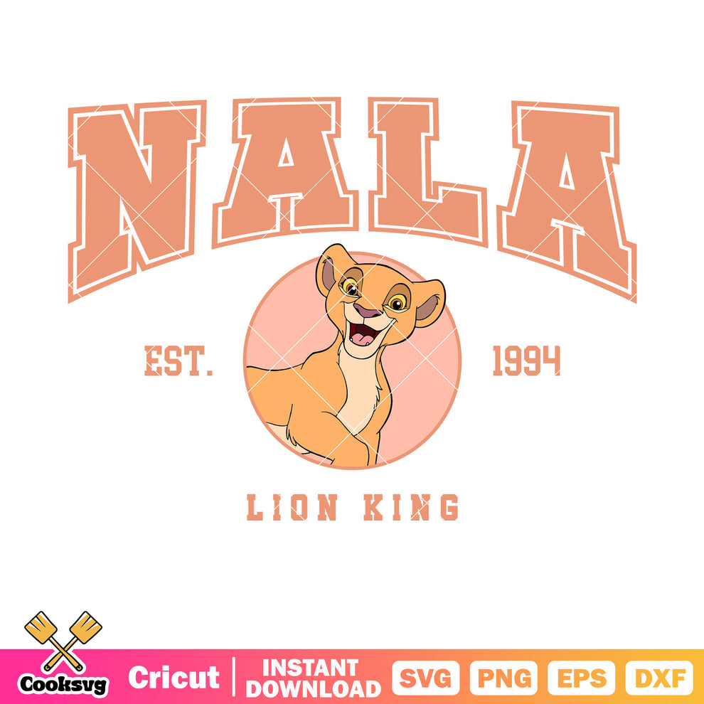 Disney nala lion king est 1994 svg, disney nala svg, disney lion king ...