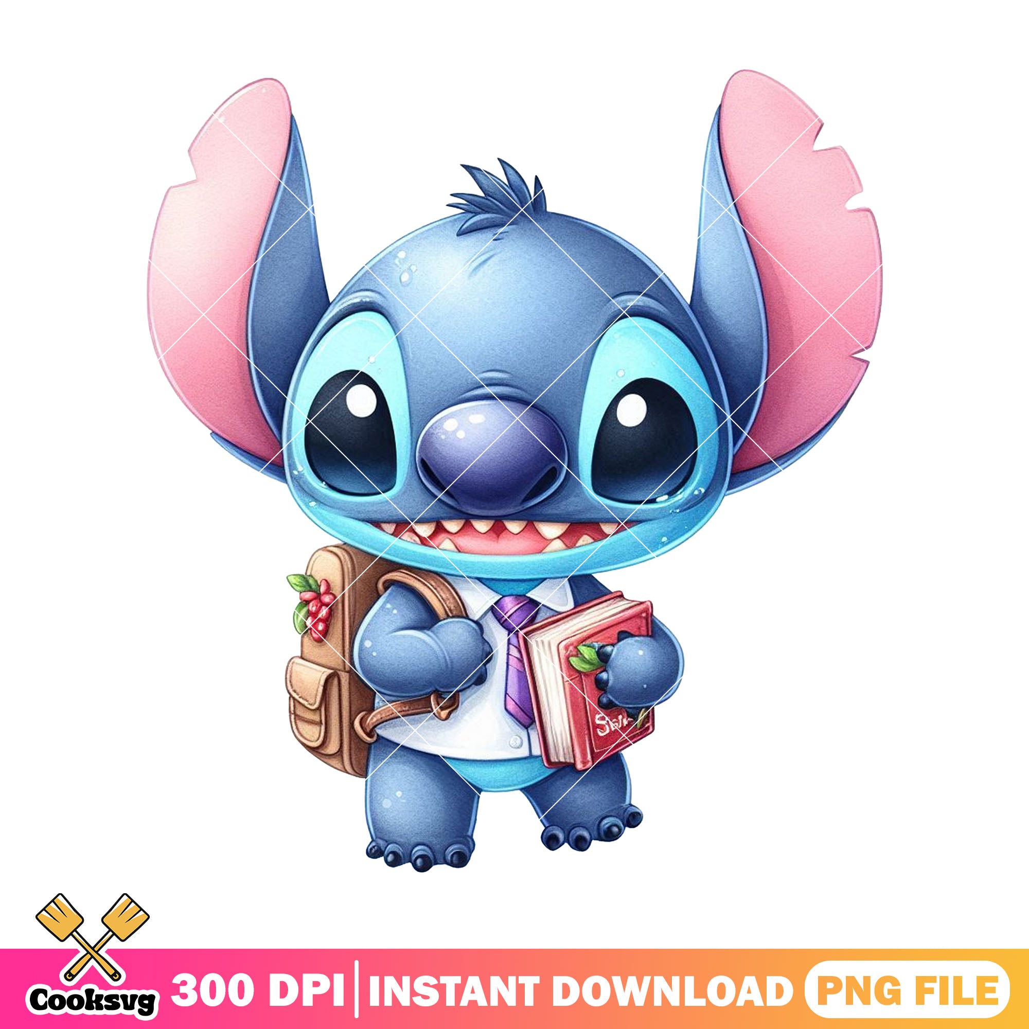 Disney stitch chibi png, disney land png, back to school decor png ...