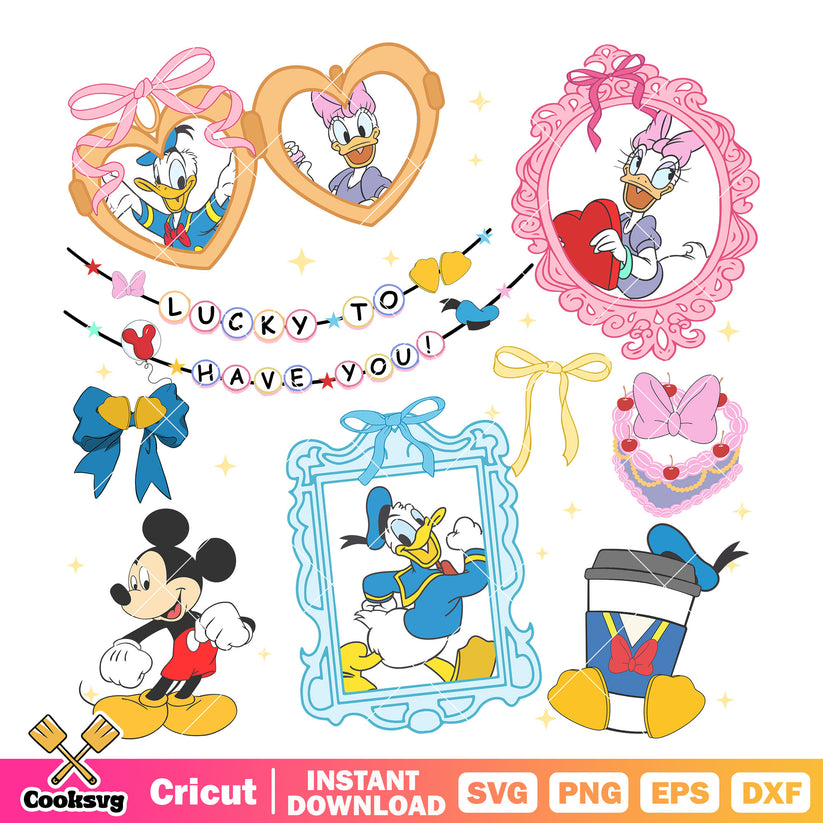 Donald and daisy in disney mirror png, donald and daisy duck png – Cooksvg