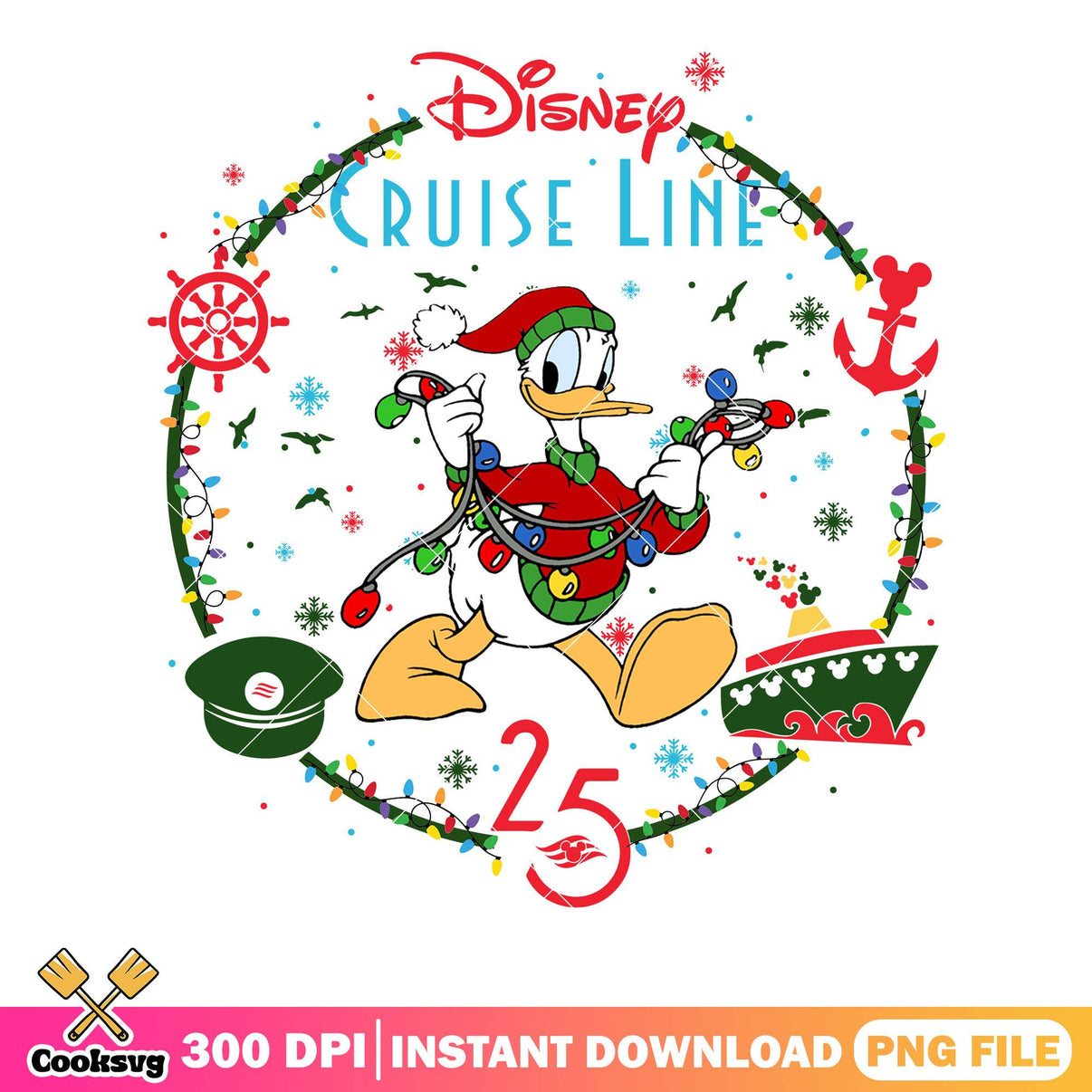 Donald duck christmas light png, donald duck png, disney christmas png ...