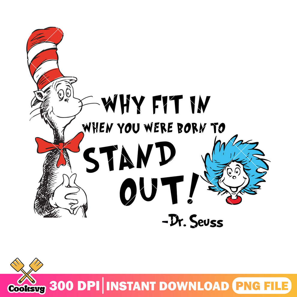 Dr seuss and thing why fit in png, dr seuss why fit in png – Cooksvg