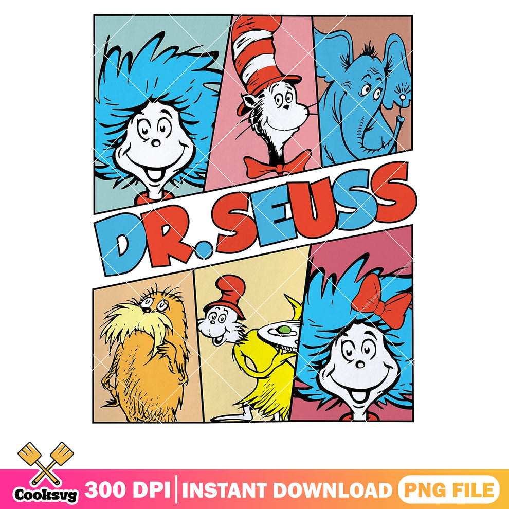 Dr seuss friends book cartoon design png, dr seuss book png – Cooksvg