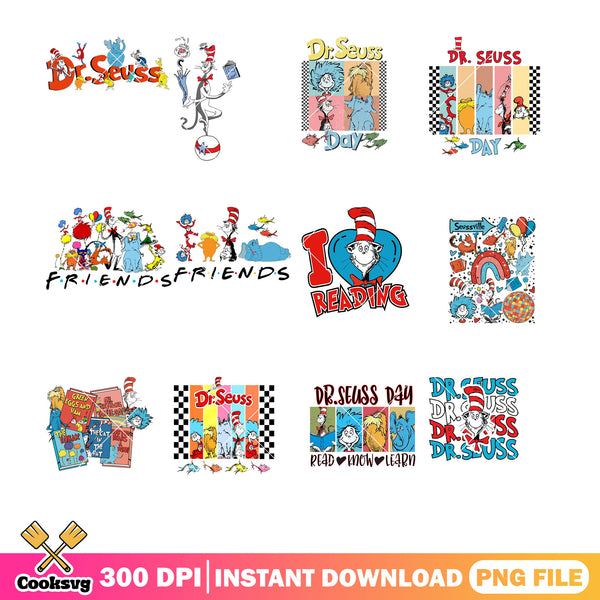 Dr seuss read know learn png bundle, dr seuss read png, dr seuss quote ...