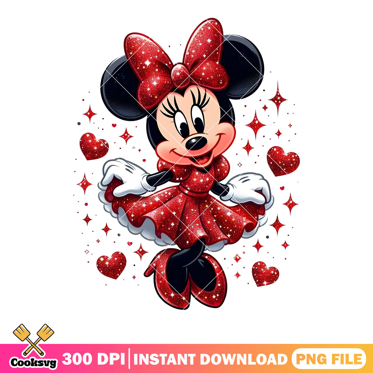 Fancy dress valentine minnie png, valentine day png, minnie mouse png ...
