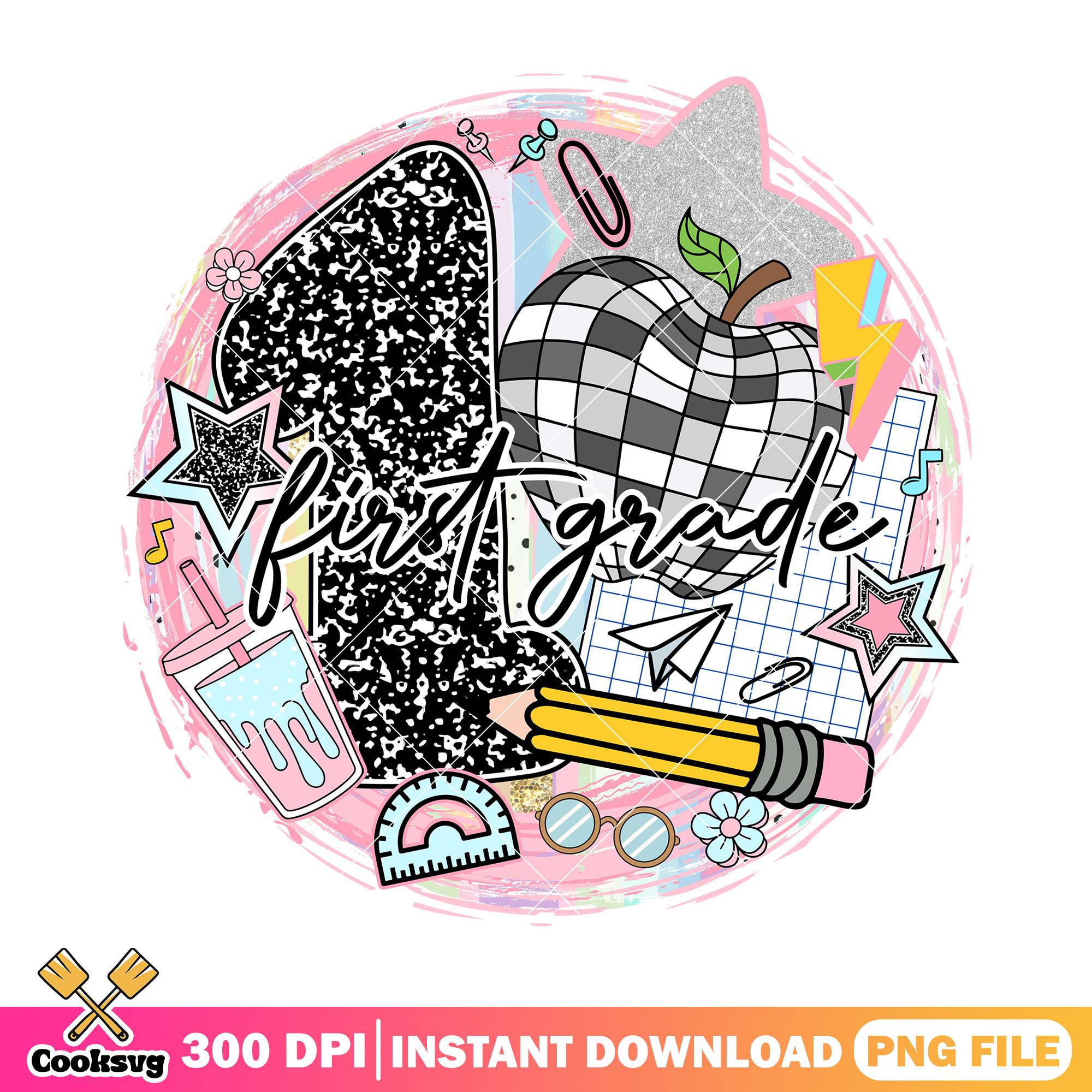 First grade design file png, halloween art png, supplies art png – Cooksvg