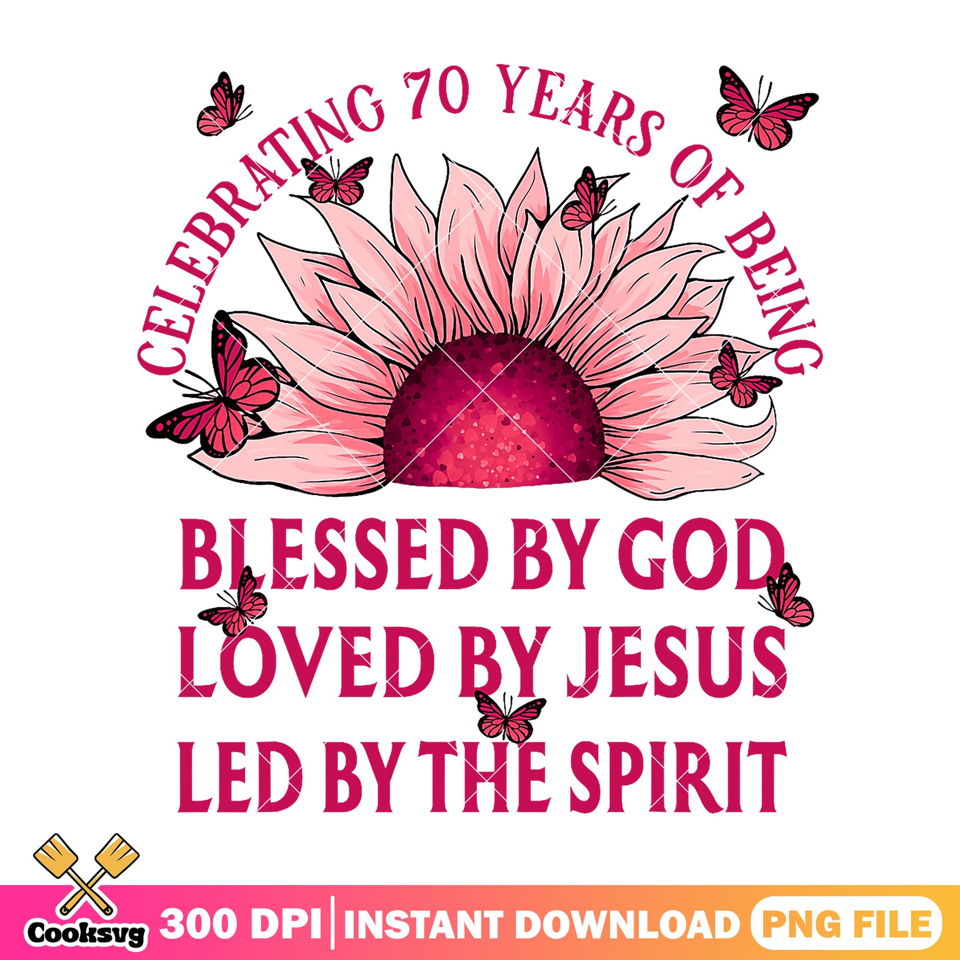 Floral blessed by god png, love jesus png, blessed god png – Cooksvg