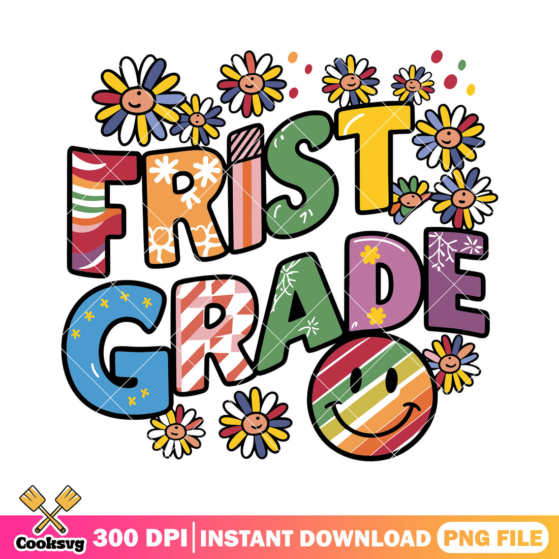 Flowers of first grade png, smile icon png, going back to school png ...