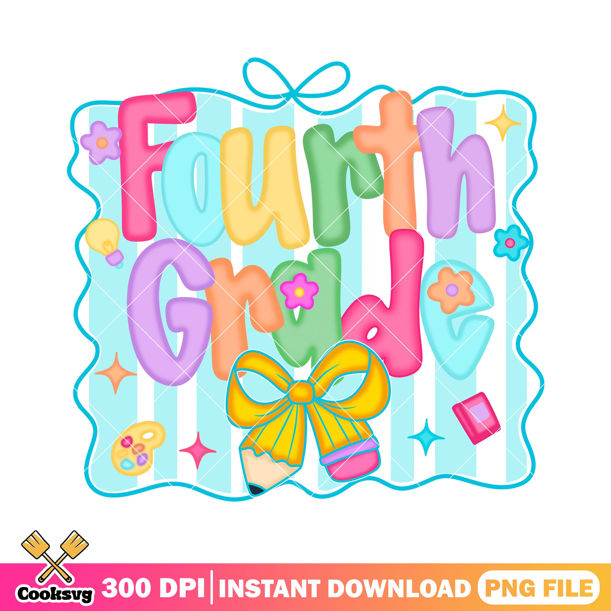 Fourth grade file design png, poster art png, back to school art png ...