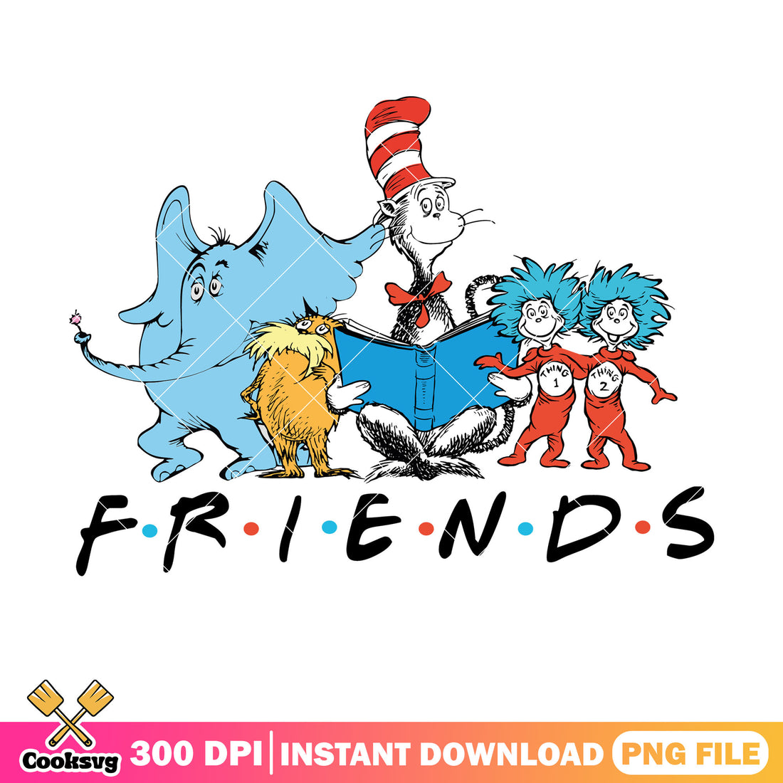Friends of dr seuss cartoon png file, dr seuss friends png, dr seuss c ...