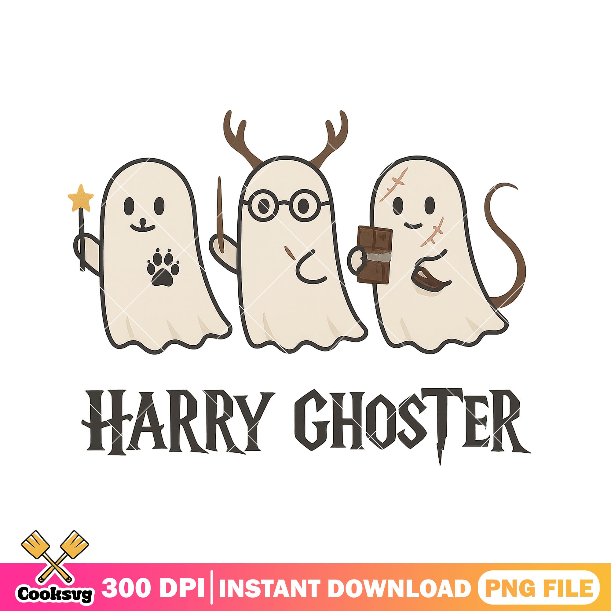 Ghostly spells and wands png, harry potter ghost png, halloween fun pn ...