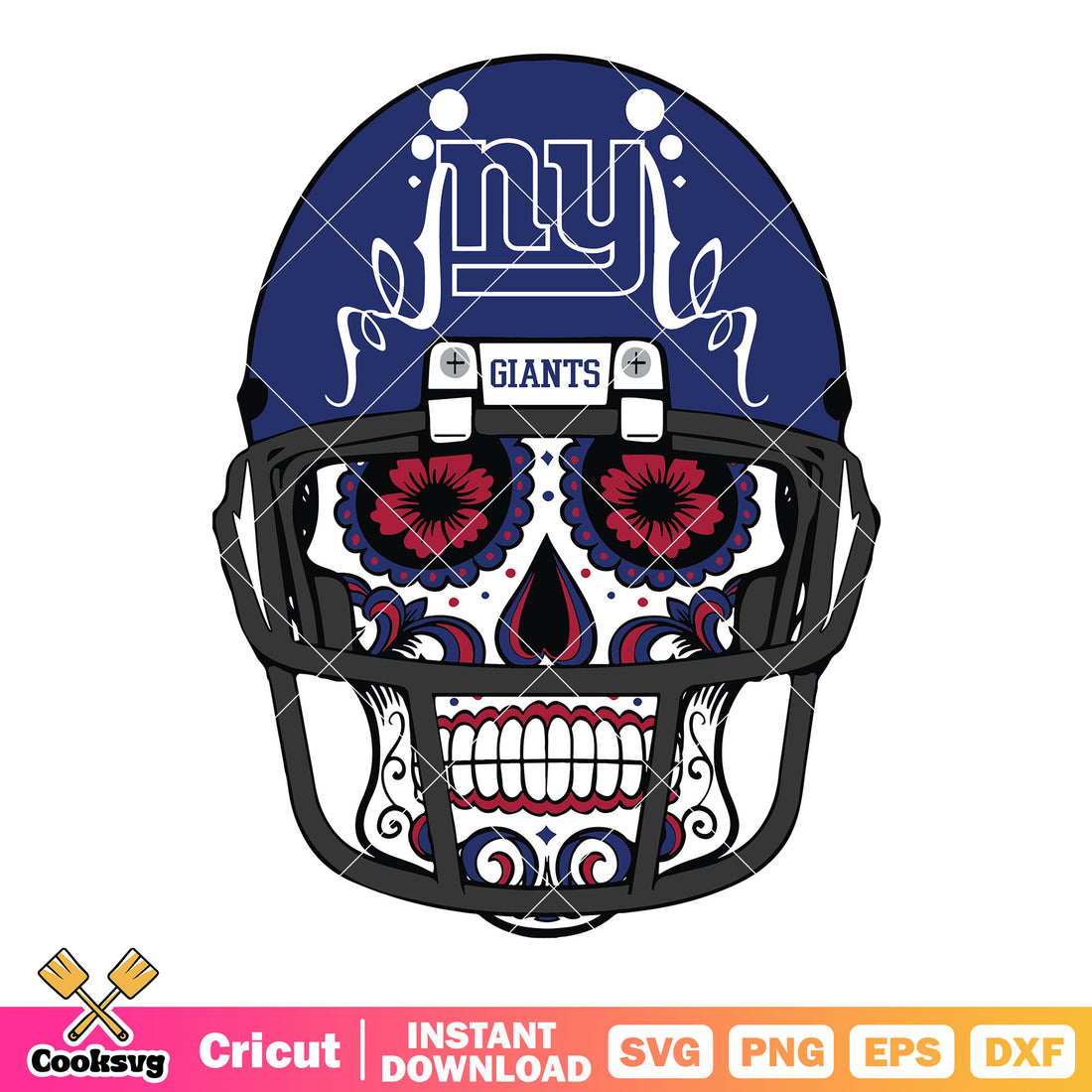 Giants ny blue helmets svg, new york giants svg, mexican skull svg ...