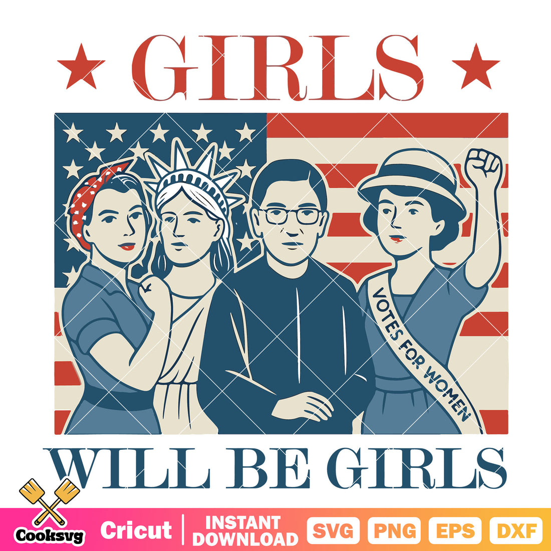 Girls will be girls america svg, Liberal July 4th svg, 4th of July svg ...