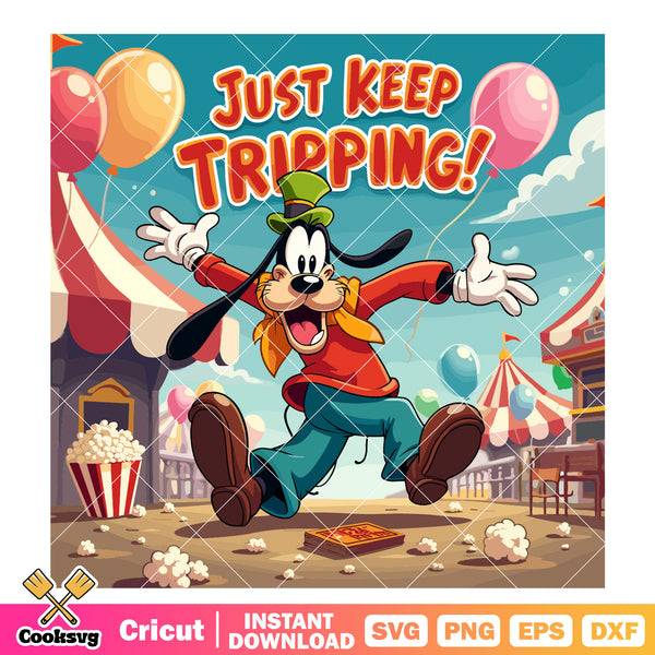Goofy dog just keep tripping svg, disney characters goofy svg – Cooksvg