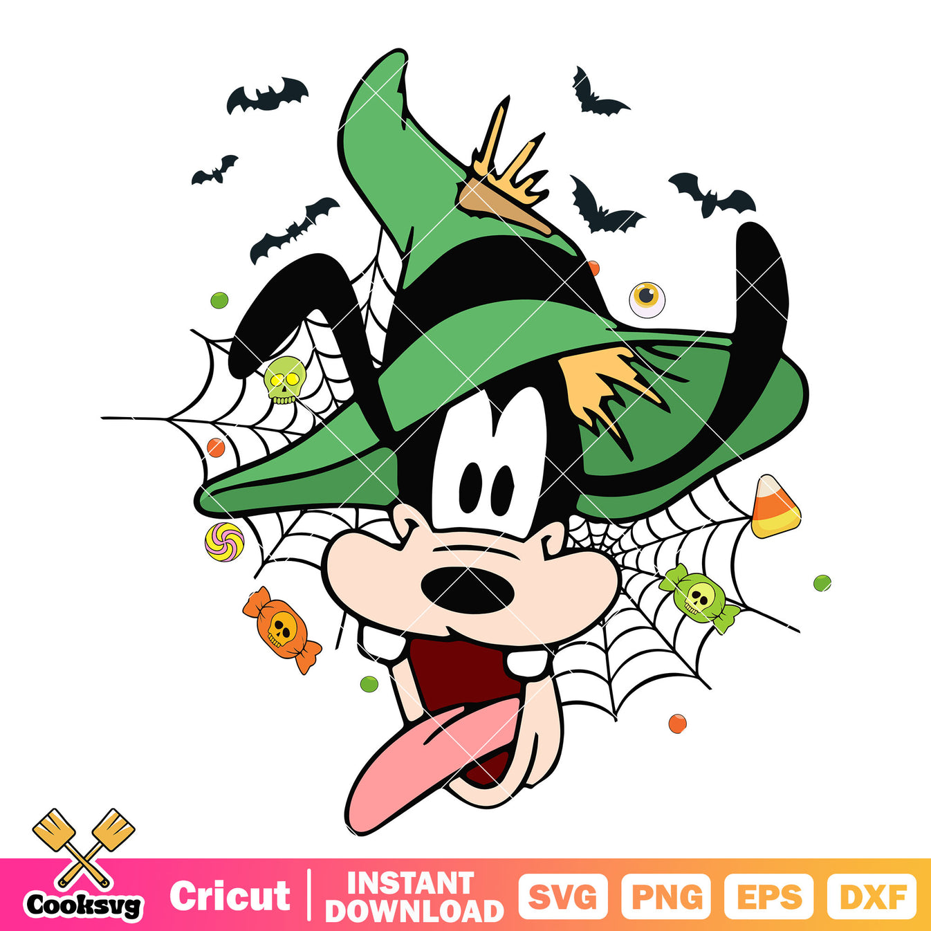 Goofy halloween head svg, disney halloween svg, goofy dog svg – Cooksvg
