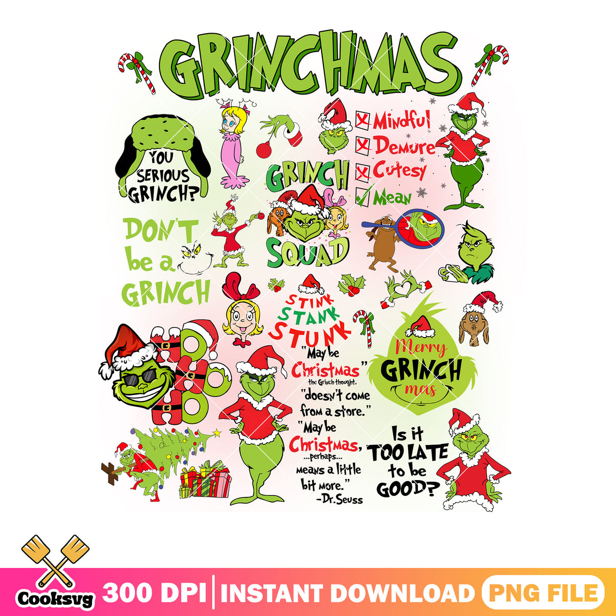 Grinch Squad png, grinchmas png, how the grinch stole christmas png ...