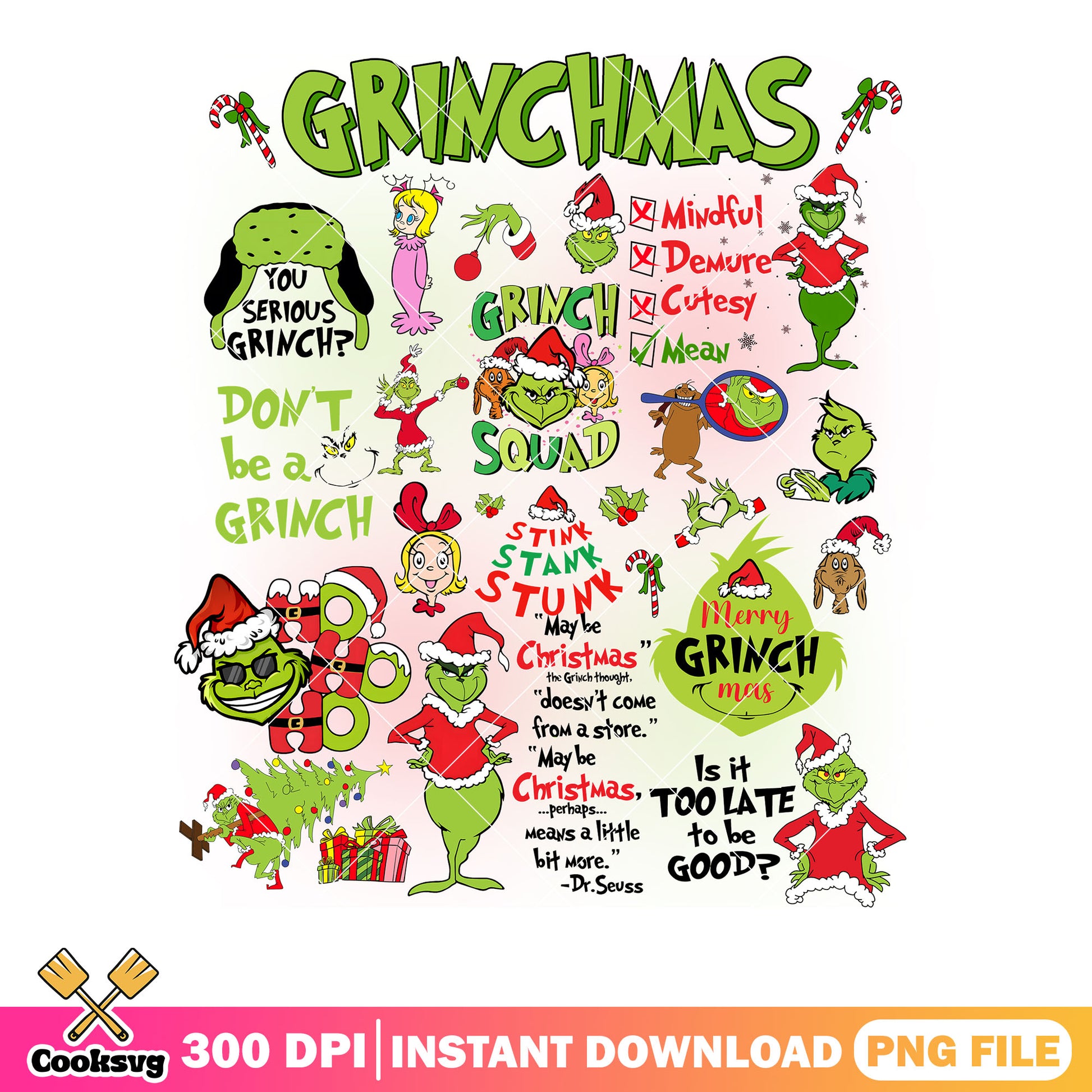 Grinch Squad png, grinchmas png, how the grinch stole christmas png ...