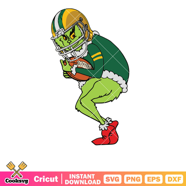 Grinch is playing football america svg, football america svg, the grin ...