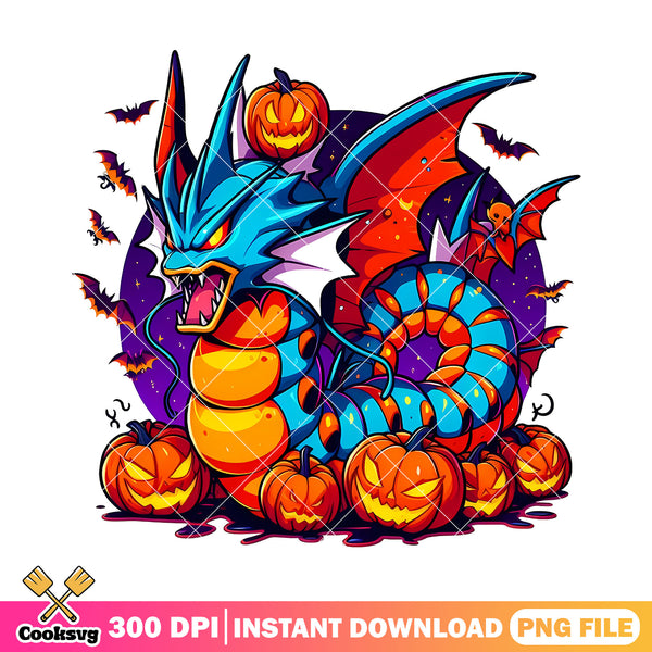 Gyarados pumpkins bats png, pokemon characters png, halloween png – Cooksvg