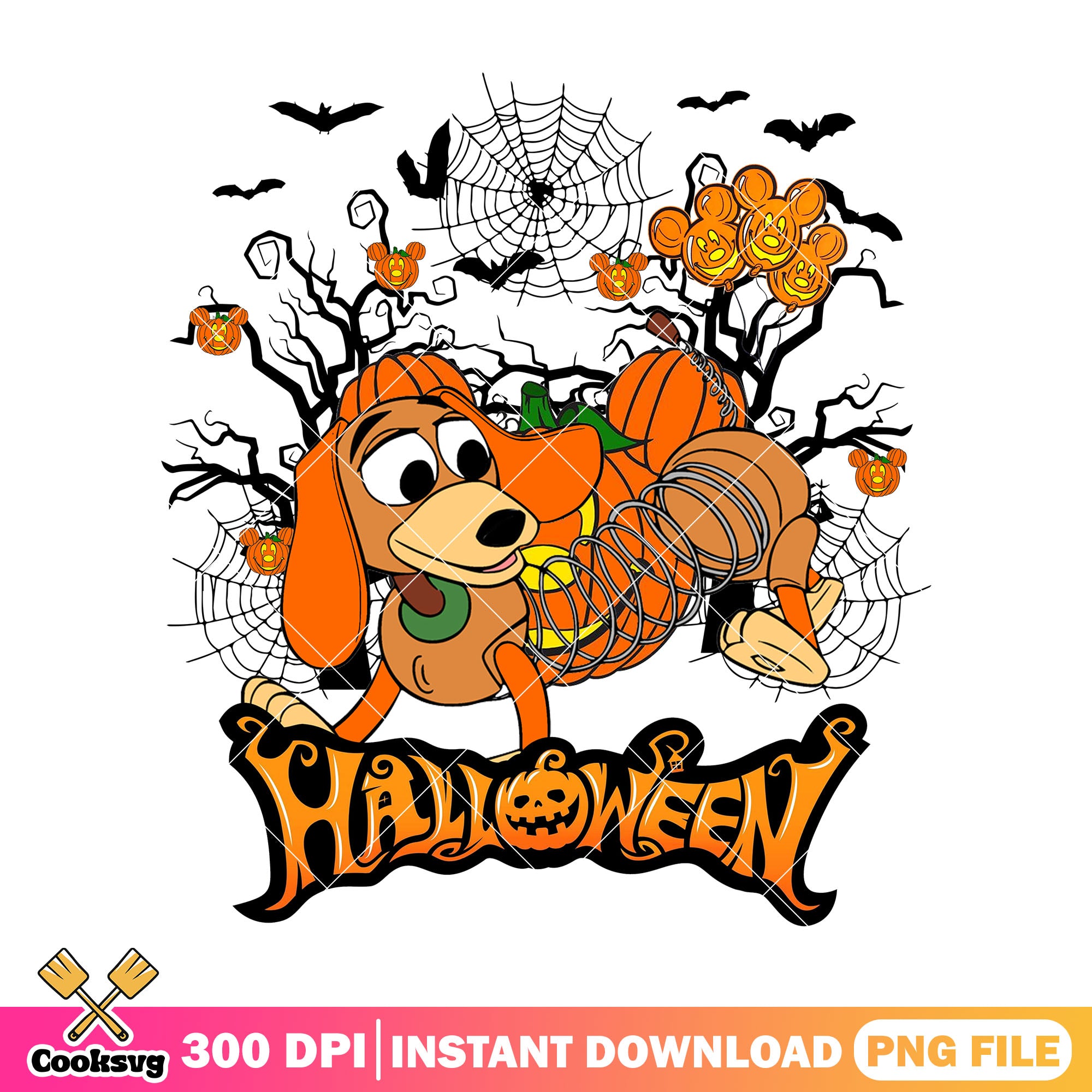 Halloween slinky design png, disney slinky png, halloween disney png ...