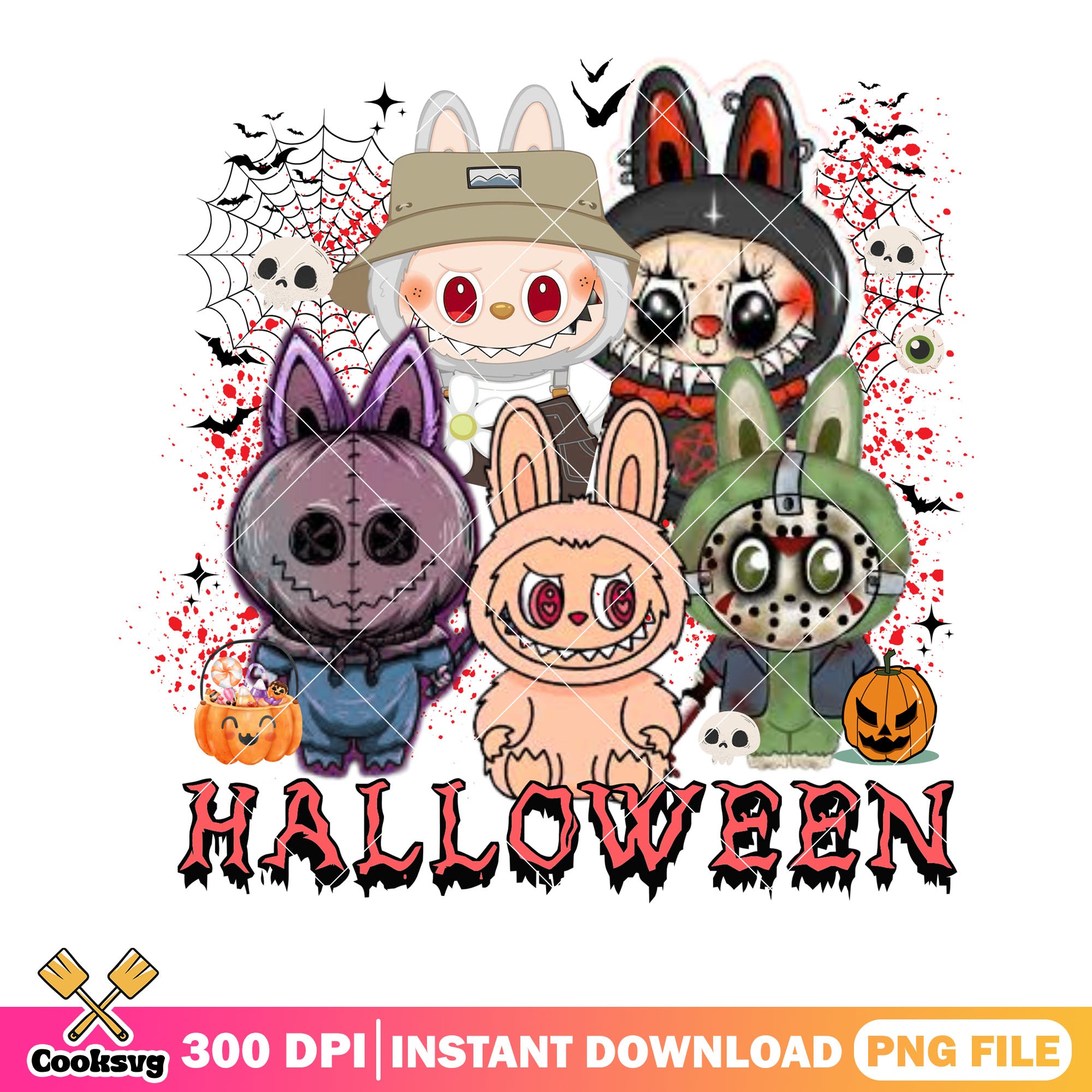 Halloween wicker pumpkin png, labubu costume png, skull skeleton png ...