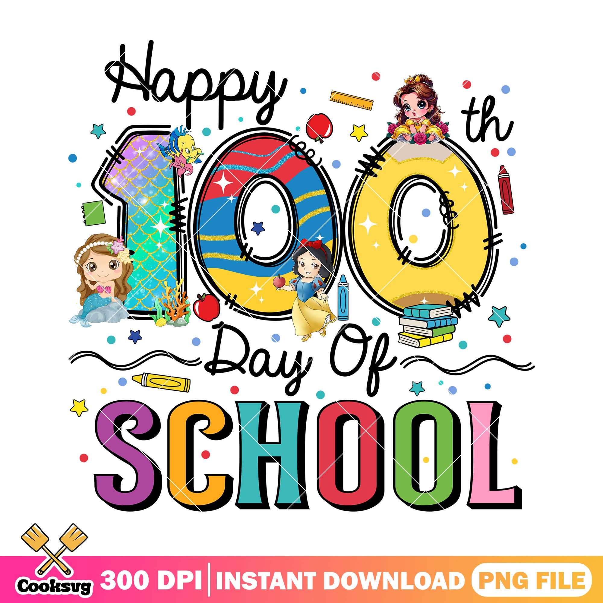 Happy 100 days school png, happy back to school png, disney land png ...