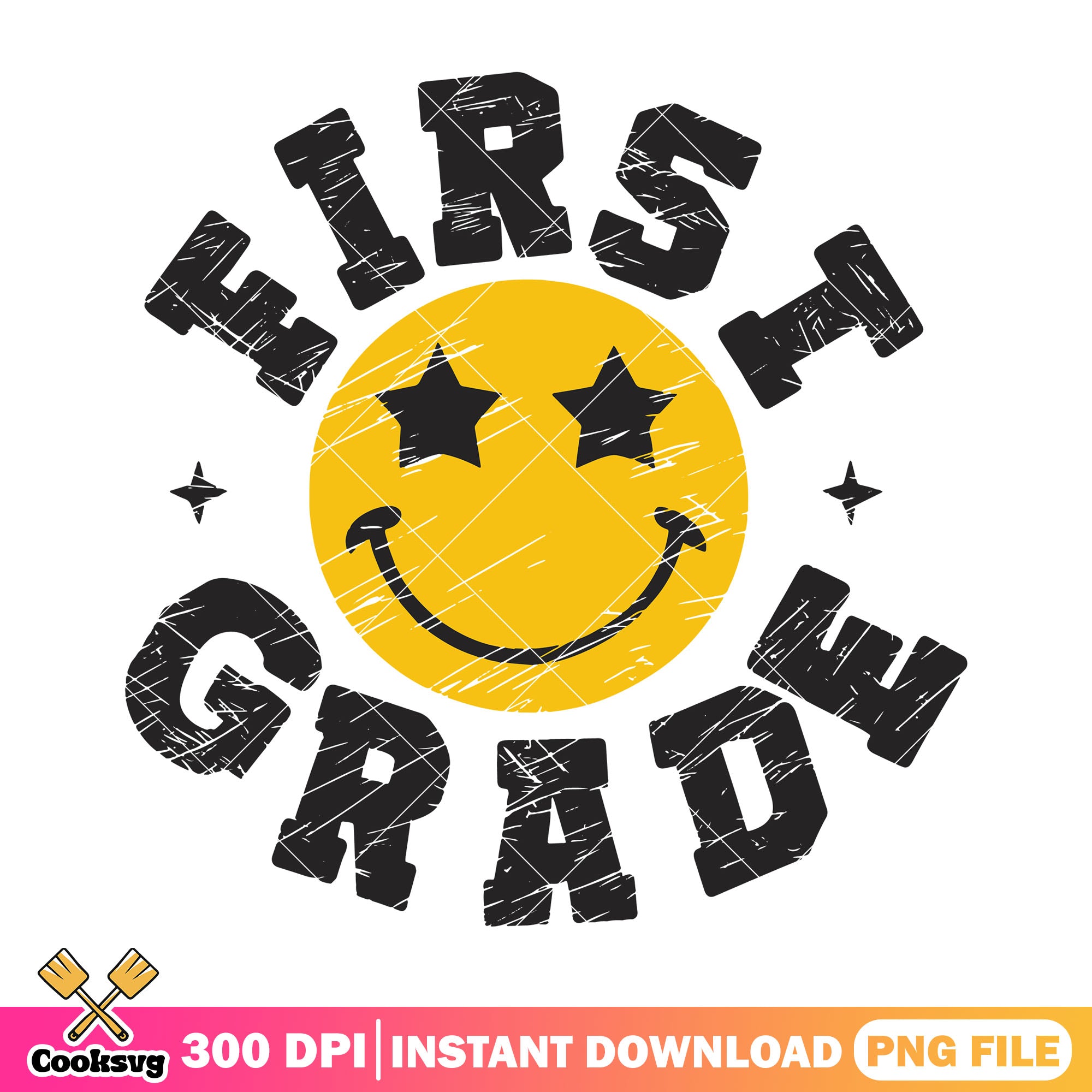 Happy first grade file png, smile face png, back to school decor png ...