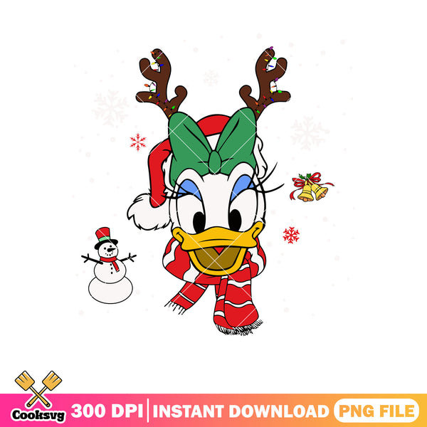 Head daisy duck christmas png, daisy christmas png, disney christmas p ...