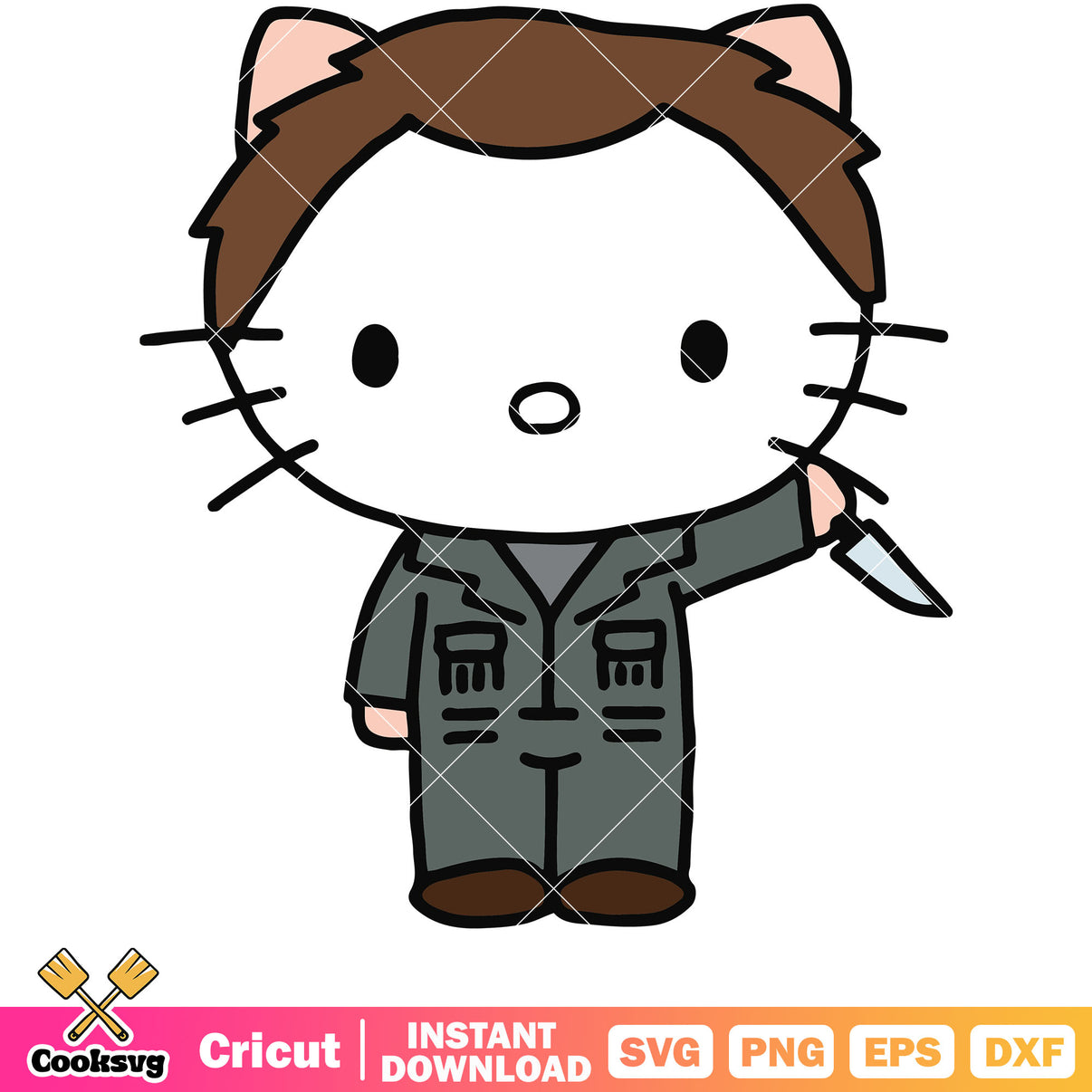 Hello kitty michael myers halloween svg, horror hello kitty svg – Cooksvg