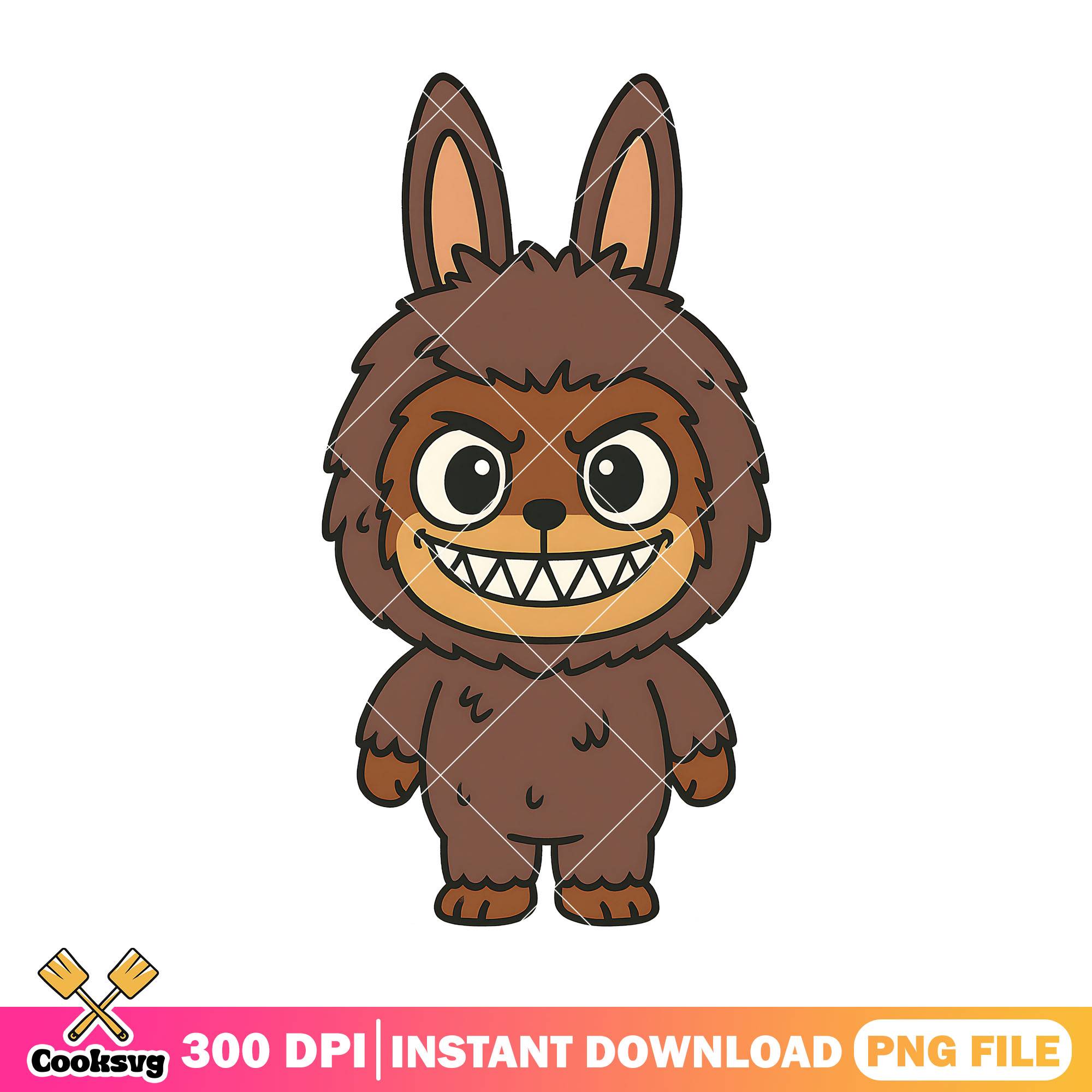 Horror labubu design png, labubu standing png, labubu halloween png ...