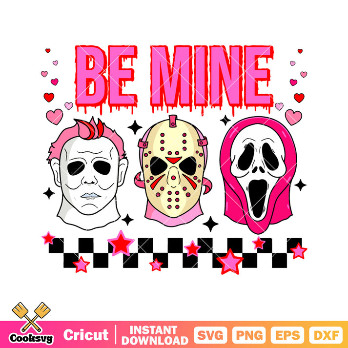 Horror movies be mine valentine svg, horror movies svg, horror valenti ...
