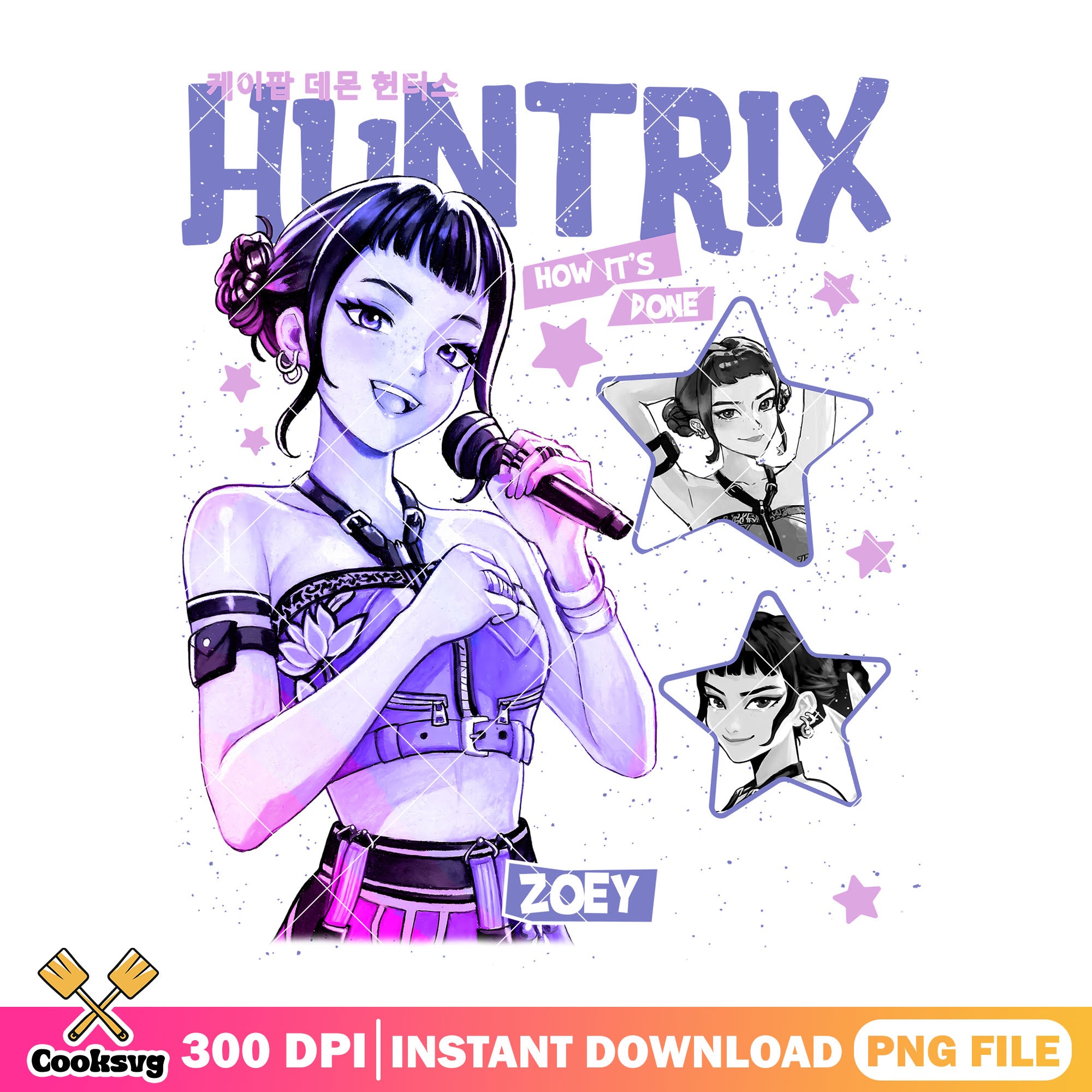 How its done zoey png, kpop hunters png, zoey huntrix png – Cooksvg