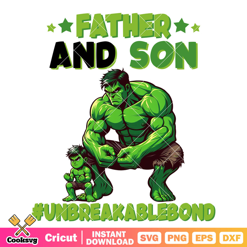 Hulk hero marvel father and son svg file, father and son svg – Cooksvg