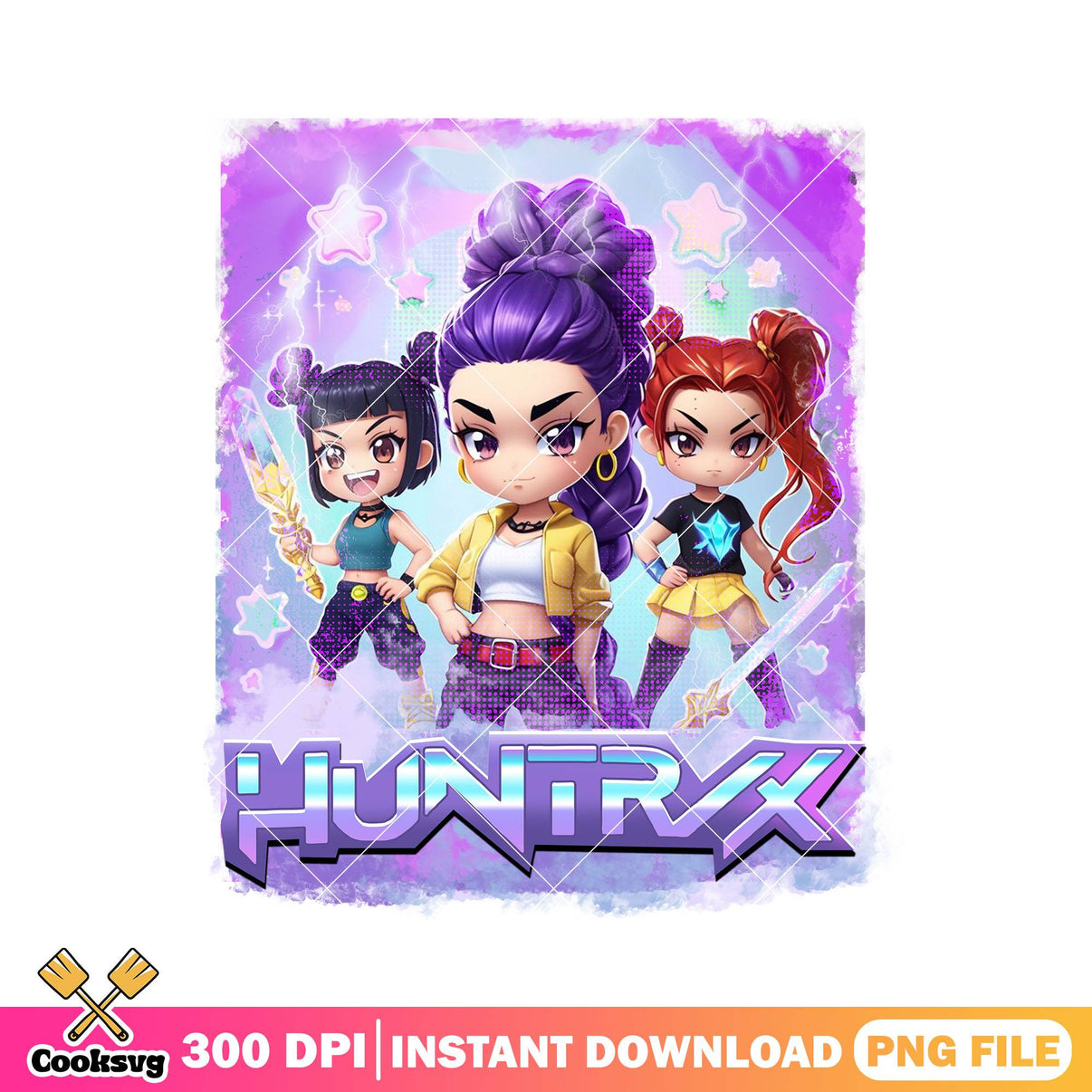 Huntrix band cute girl png, huntrix movie png, kpop demon hunters png ...
