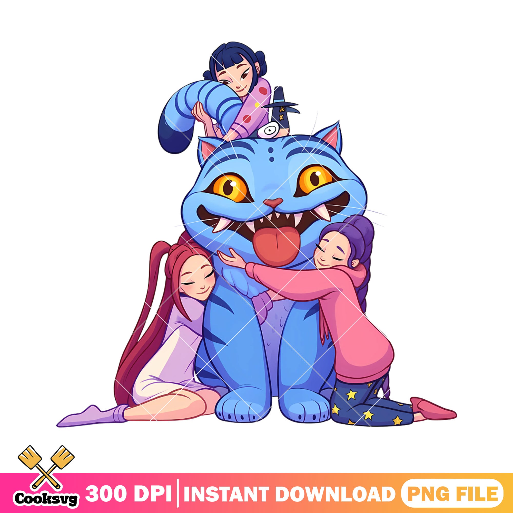 Huntrix band hug derpy png, derpy tiger png, huntrix kpop png – Cooksvg