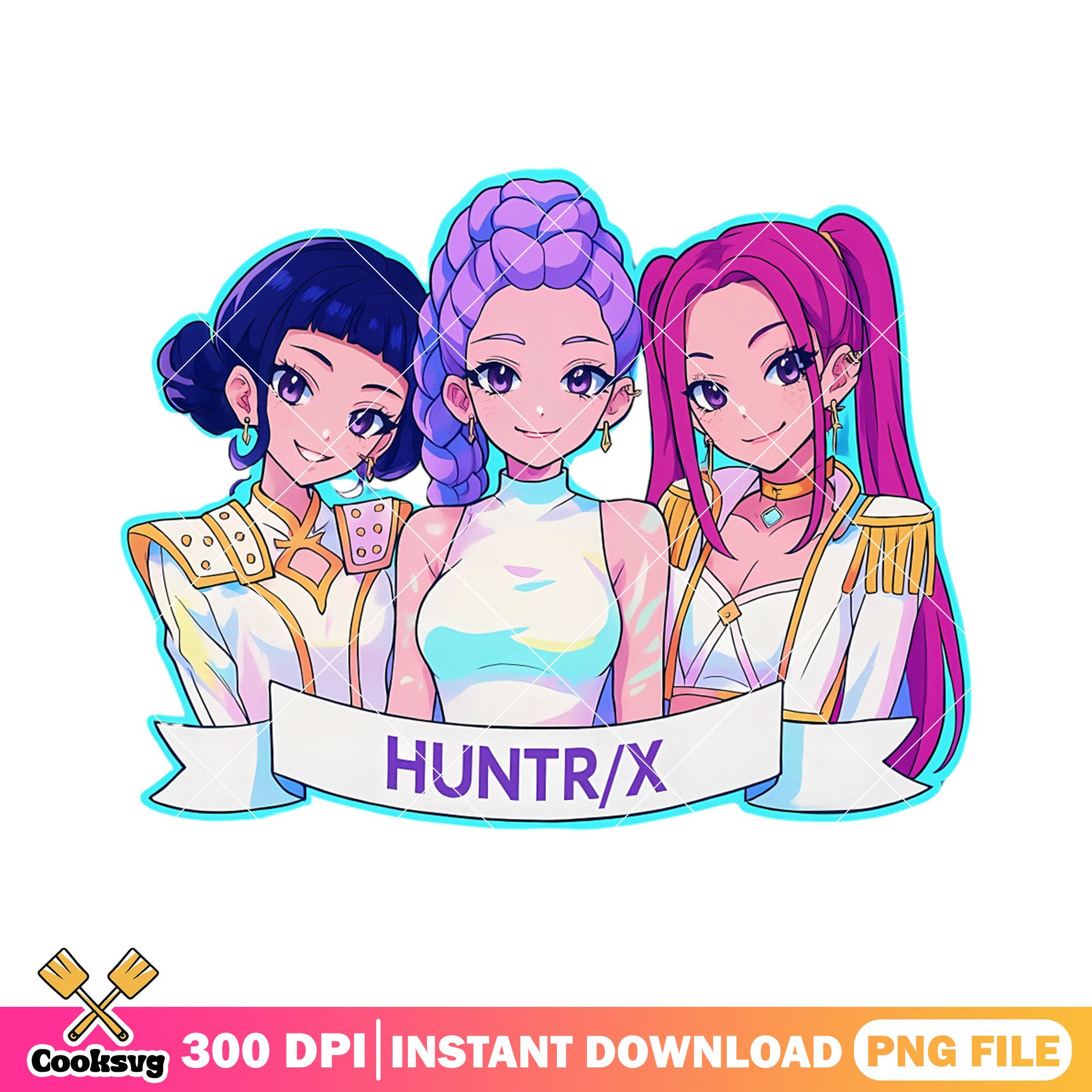 Huntrix performance costume png, huntrix kpop png, huntrix band png ...