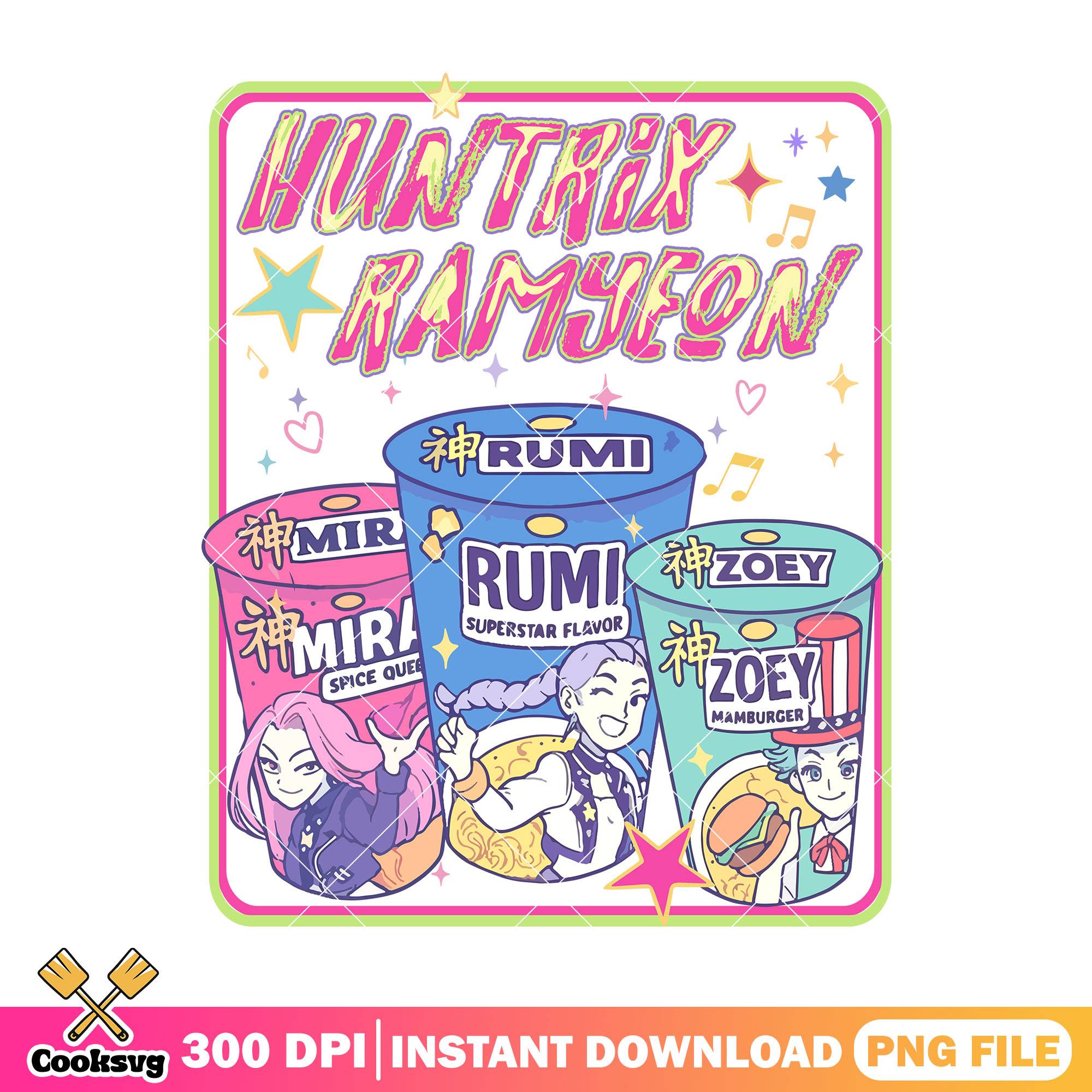 Huntrix ramyeon kpop png, kpop demon hunters png, huntrix girl png ...