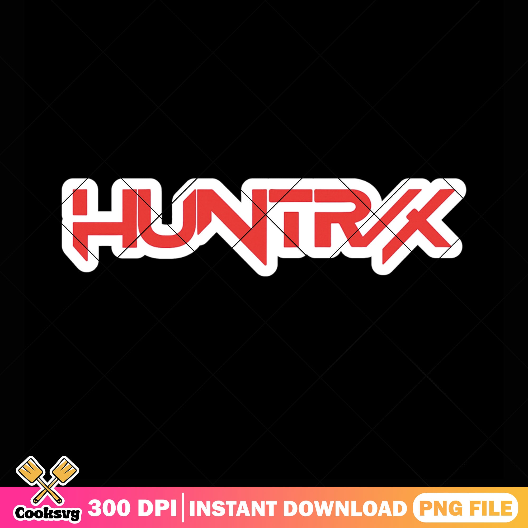 Huntrix red logo png sticker, huntrix band png, huntrix logo png – Cooksvg