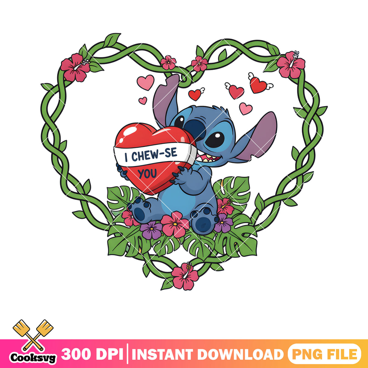I chew se you stitch png, lilo and sittch png, valentine love png – Cooksvg