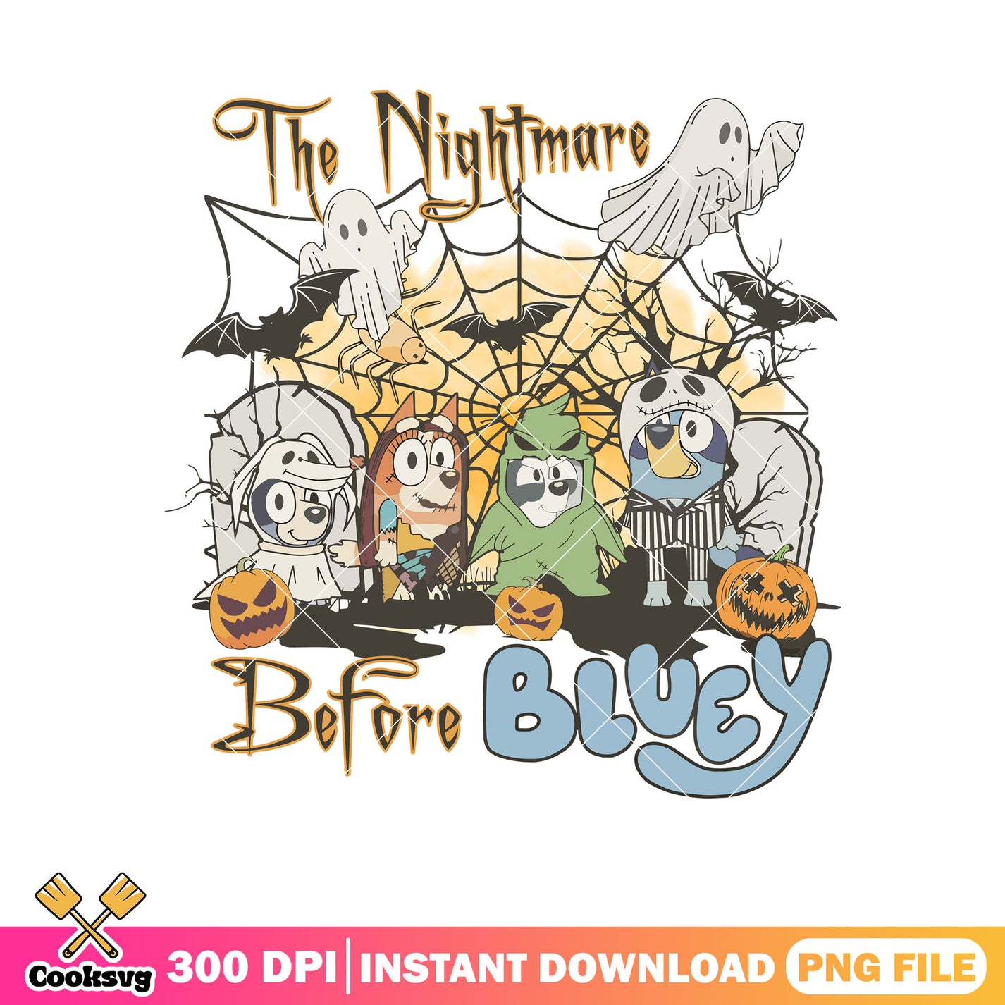 Image the nightmare before bluey png, bluey friends png, halloween out ...